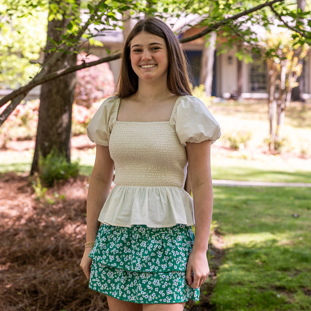Eyelet & Ivy | Dylan Girls Top in Tropical Floral