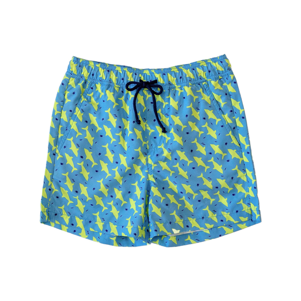 Eyelet & Ivy | Boys Swim Trunks in Sharks